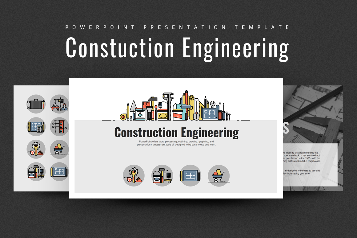 Construction Engineering PPT, a Presentation Template by GoodPello