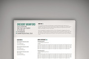 Clean Cut CV | Resume Templates ~ Creative Market