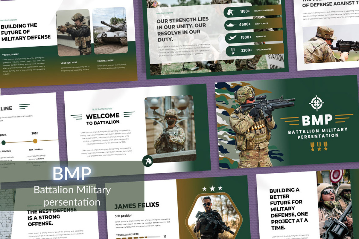 BMPBattalion Keynote & GSL Template, a Presentation Template by yanindesign