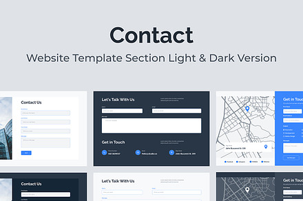 Web Contact Us Template, a Landing Page Template by Kreativ Space