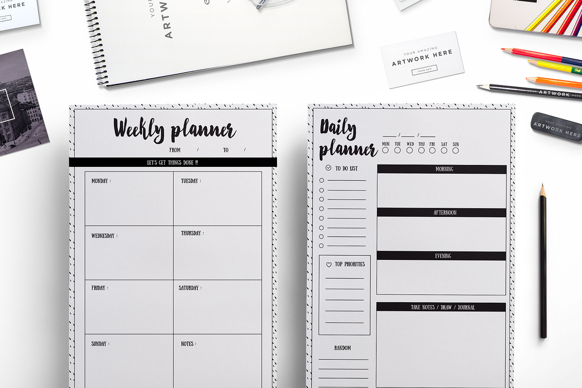 2019 planner, 2019 monthly planner, a Stationery Template by Chic templates