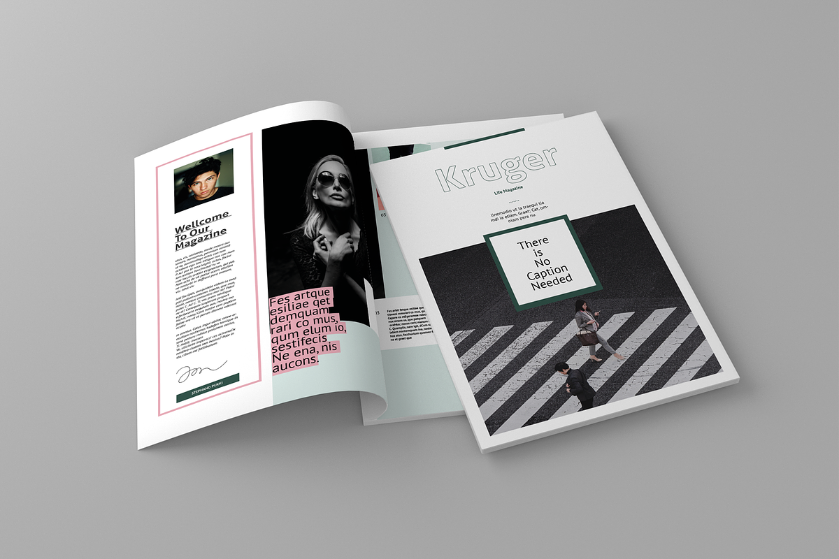Kruger - Magazine Template, a Magazine Template by inspirasign