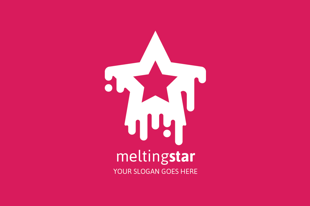 Melting Star Logo, a Branding & Logo Template by MLJ studios
