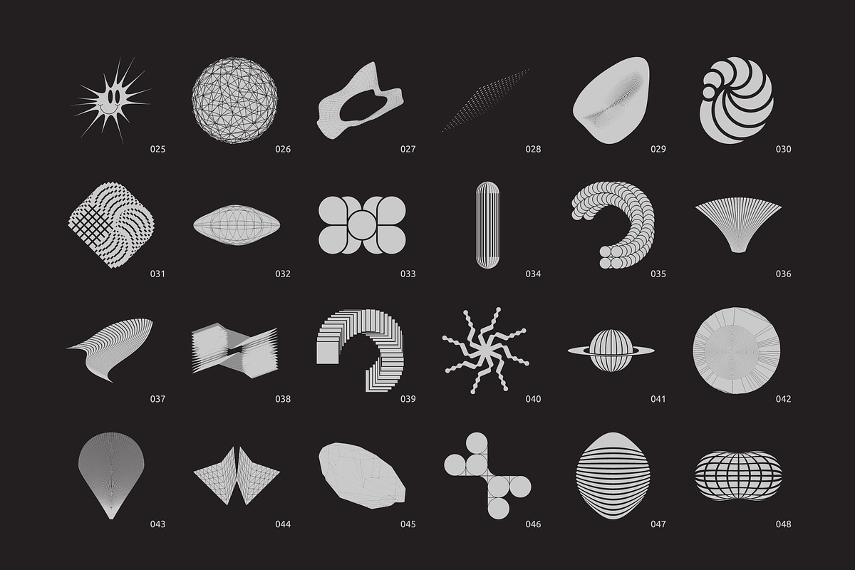 Brutalism. Vector Shapes, a Background Graphic by Vanzyst