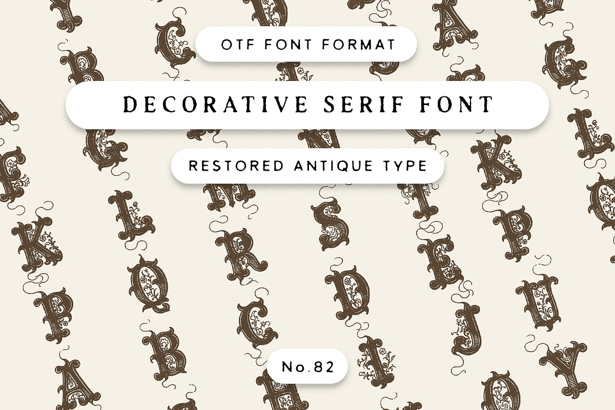 Decorative Serif Font, a Serif Font by Century Library
