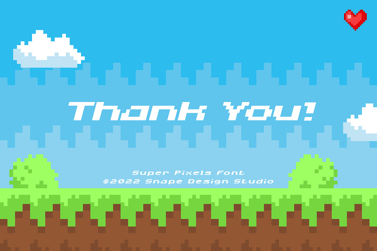 Super Pixels - Pixel Font