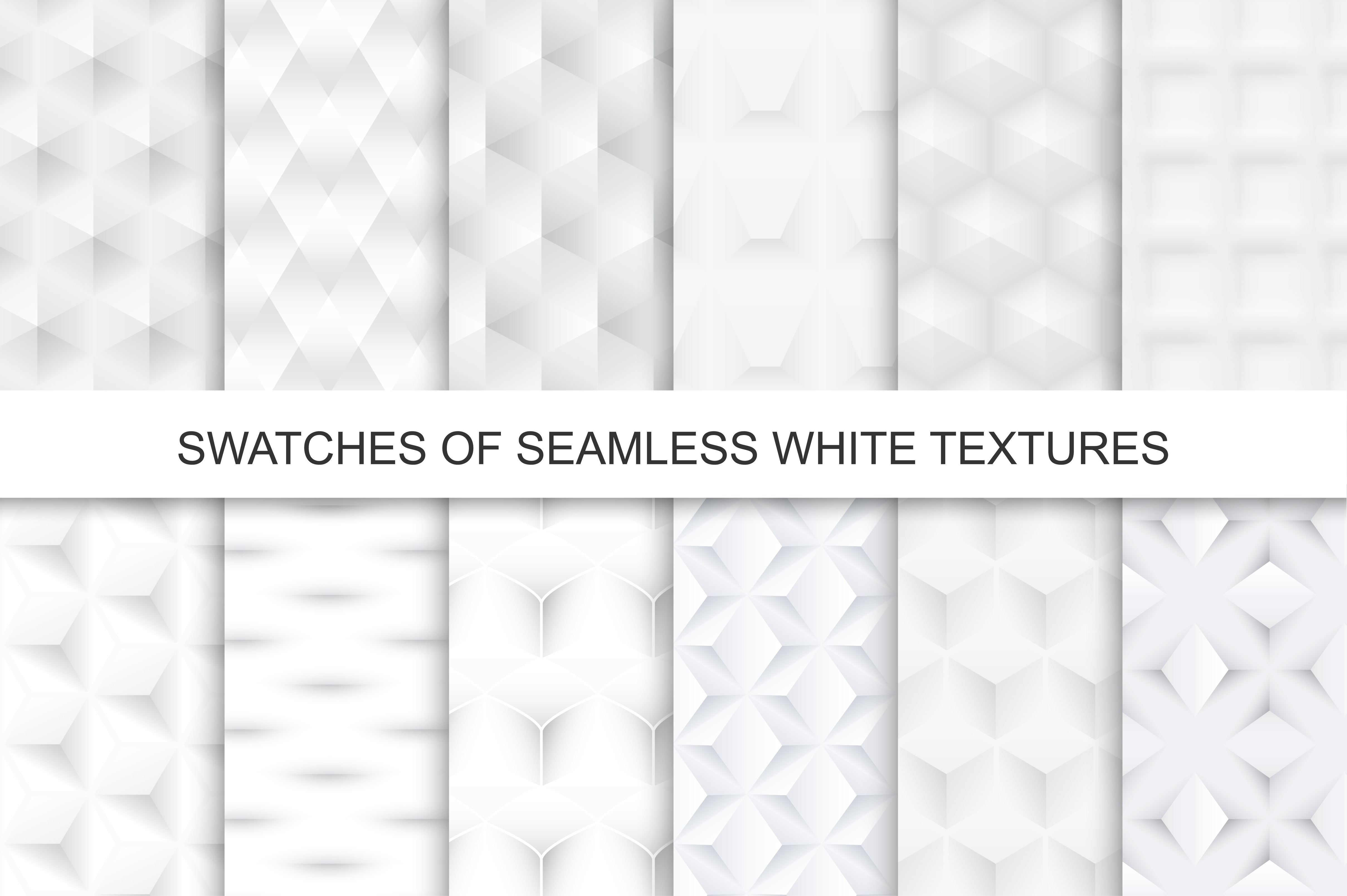 Swatches of seamless white textures., a Texture Graphic by ExpressShop