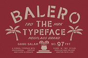 Balero, a Font by Megflags