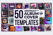 50 Abstract Album Cover Designs Bundle | Creative Market