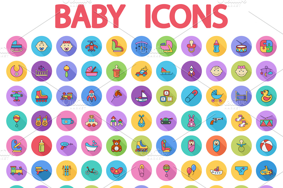 Baby icons set., an Icon by Oleksii