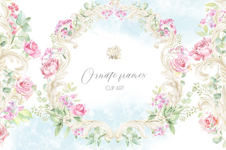 Watercolor Lace Clip Art | Illustrations ~ Creative Market