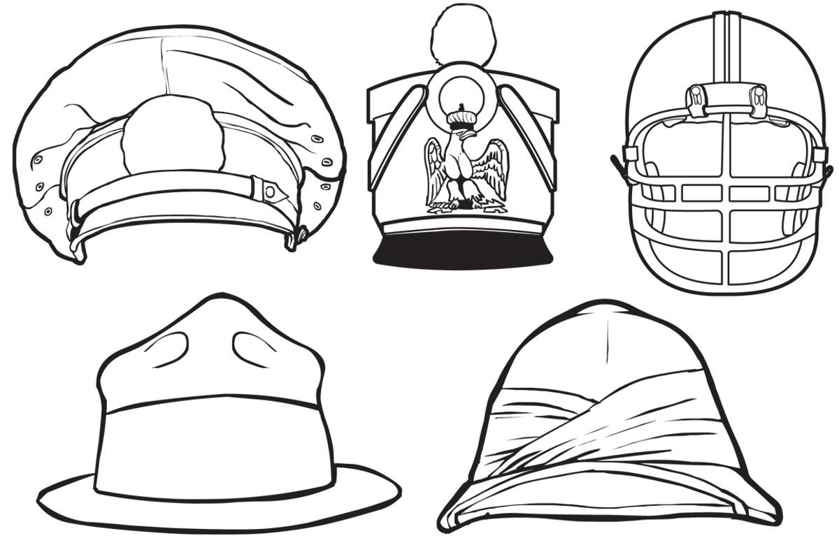 Hand-Drawn Modern Headgear Art, an Illustration by HeroMachine Vector Art