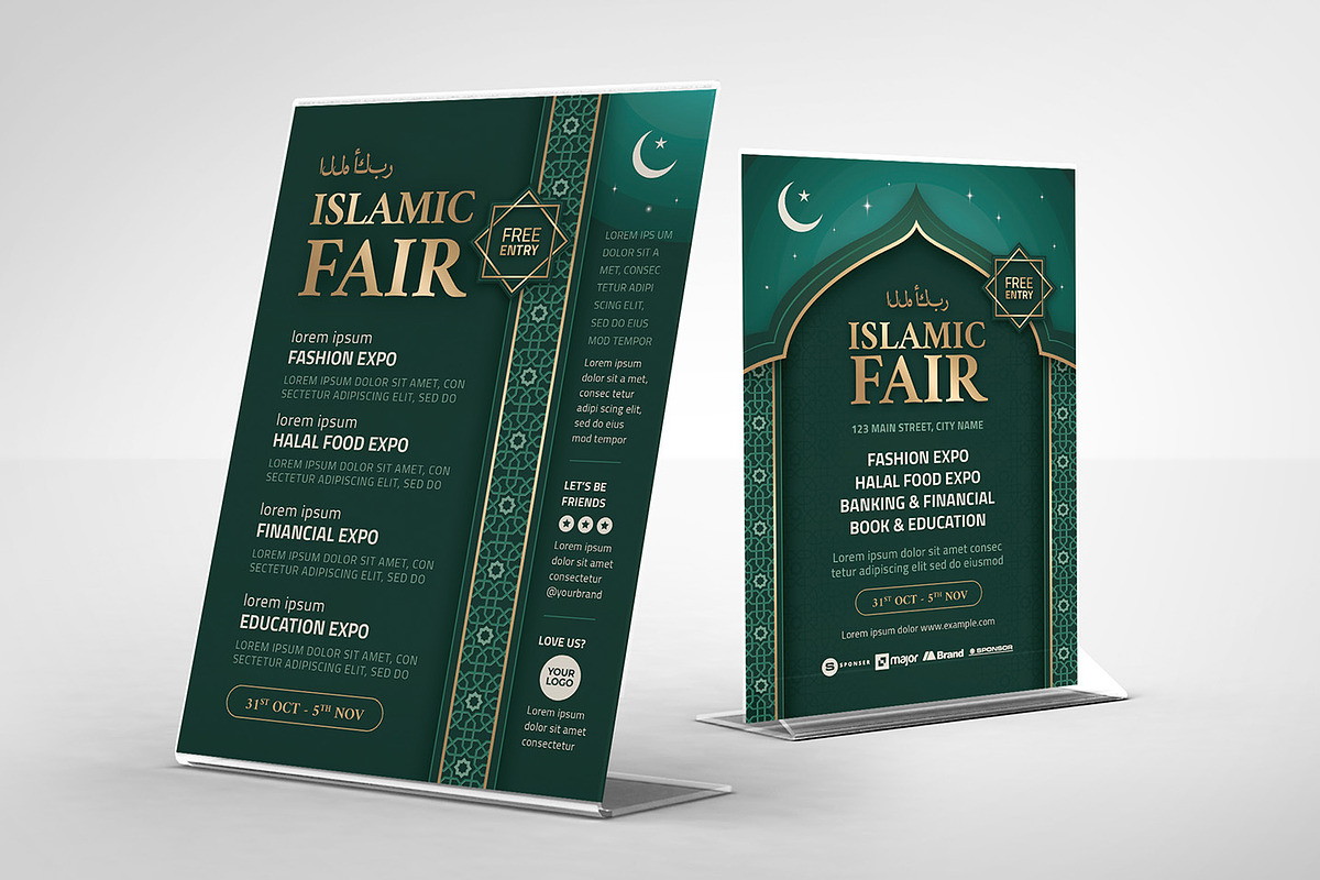 Islamic Flyer Templates, a Flyer Template by BrandPacks