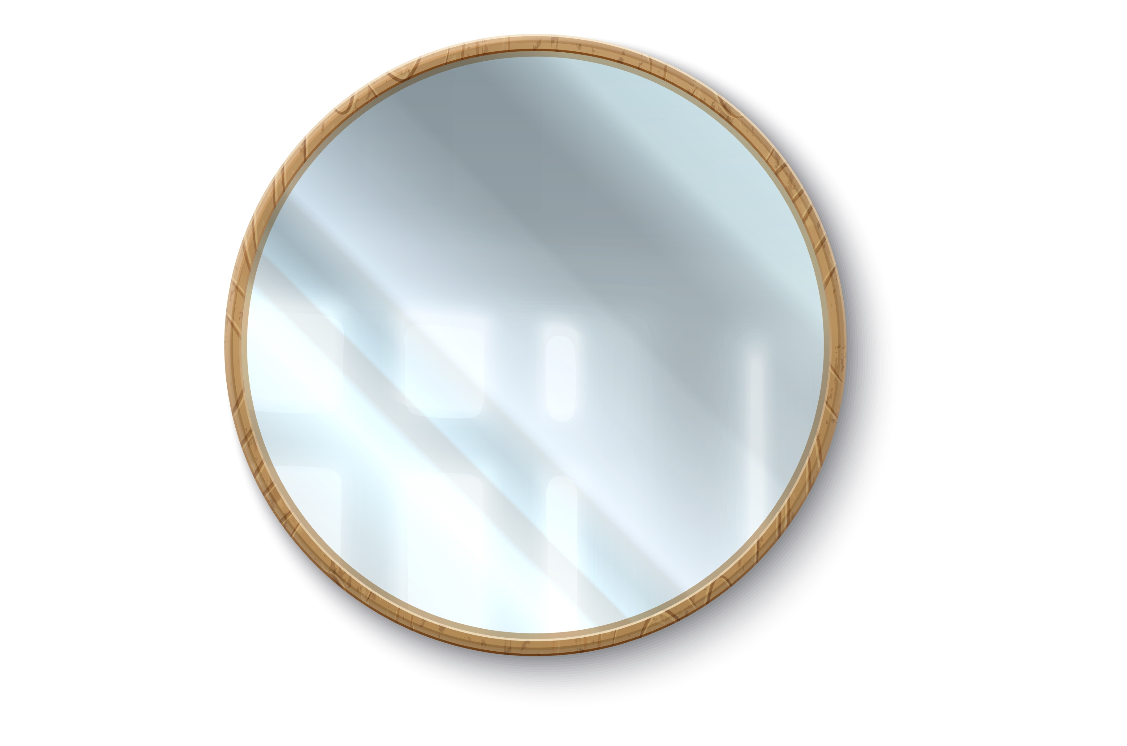 Realistic mirror. 3D reflective, an Object Graphic by Vectorbuum