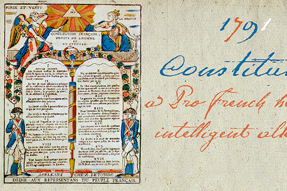 1791 Constitution, manual., a Script Font by GLC Foundry
