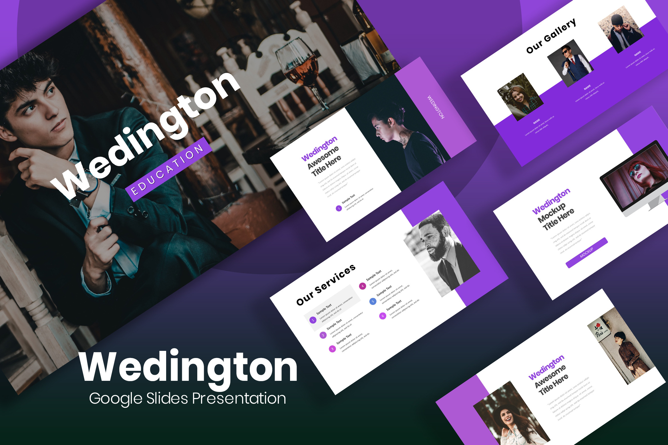 Wedington - Google SLides Template, a Presentation Template by AQR Studio