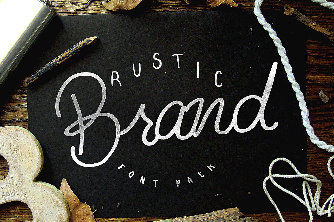 Rustic Brand - 5 Font Pack, a Script Font by Noe Araujo