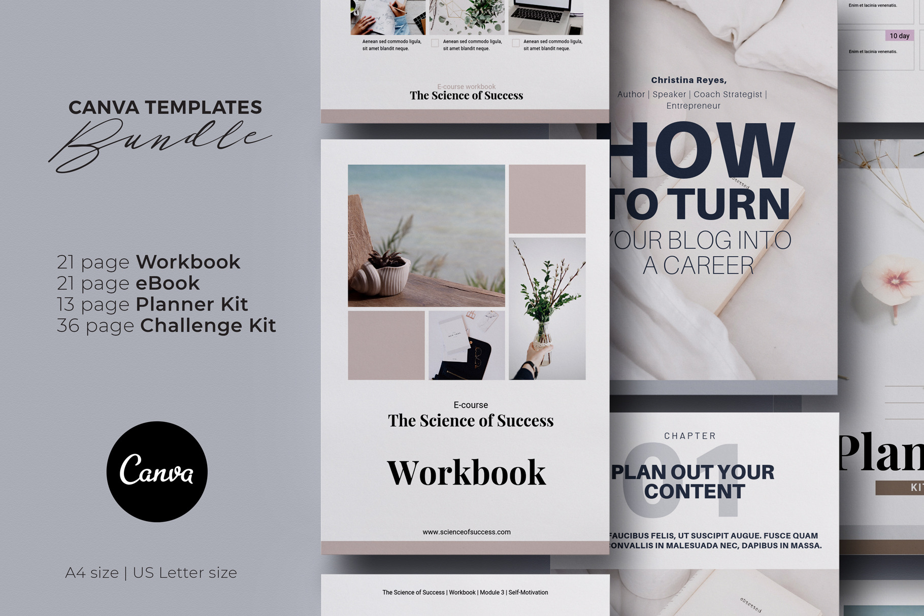 BUNDLE Canva Templates Set, a Social Media Template by 3.14&Co