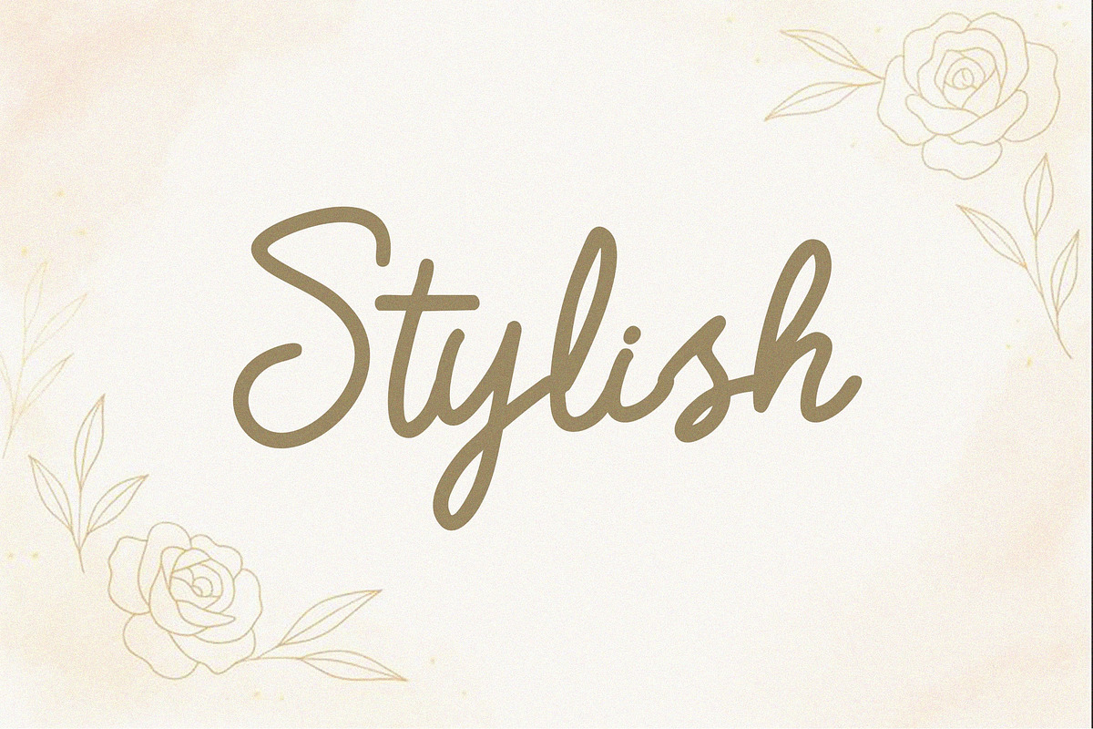 Stylish - Monoline Script Font