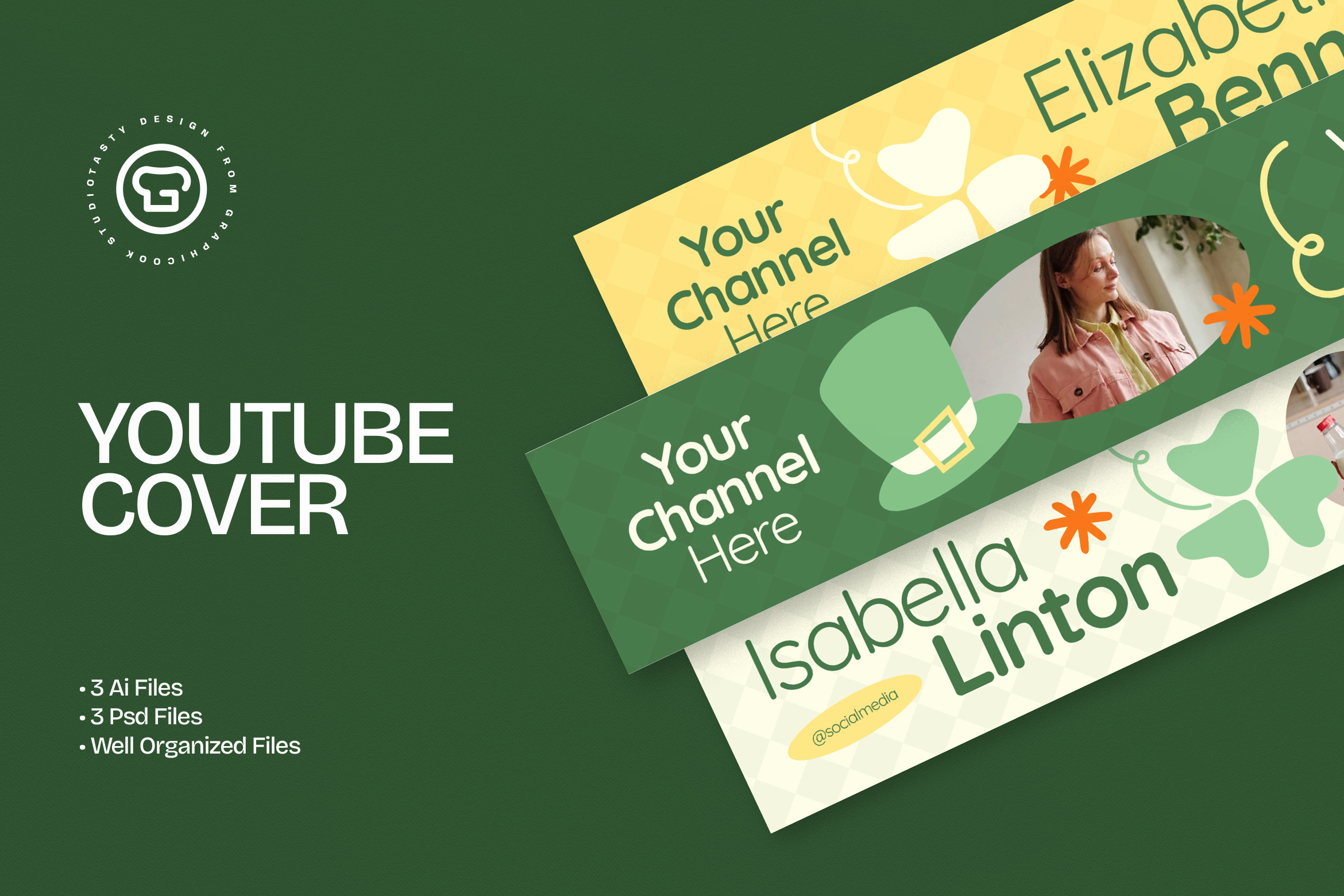 St Patrick Youtube Cover, a Social Media Template by graphicook