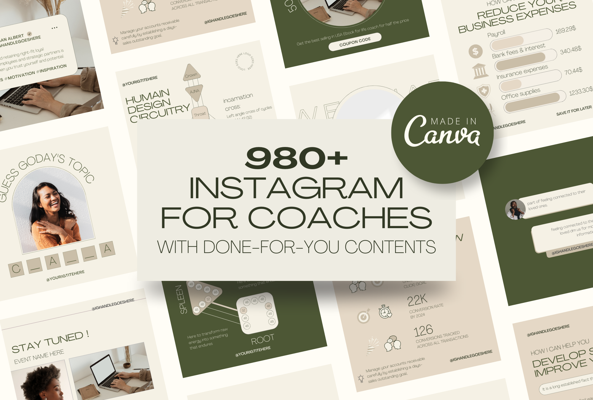 980+ COACHING INSTAGRAM TEMPLATES