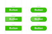 Buttons states | Templates & Themes ~ Creative Market