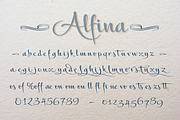 Alfina, a Script Font by Eurotypo