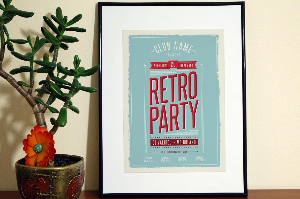 Retro Style Event Promotion, a Flyer Template by ItemBridge