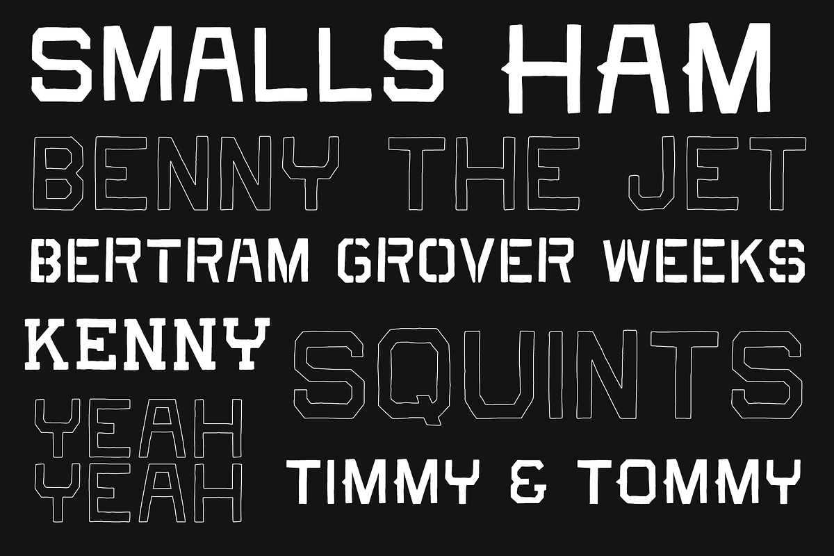 SANDLOT — 5 Vintage Athletic Fonts, a Font by Millieangelo