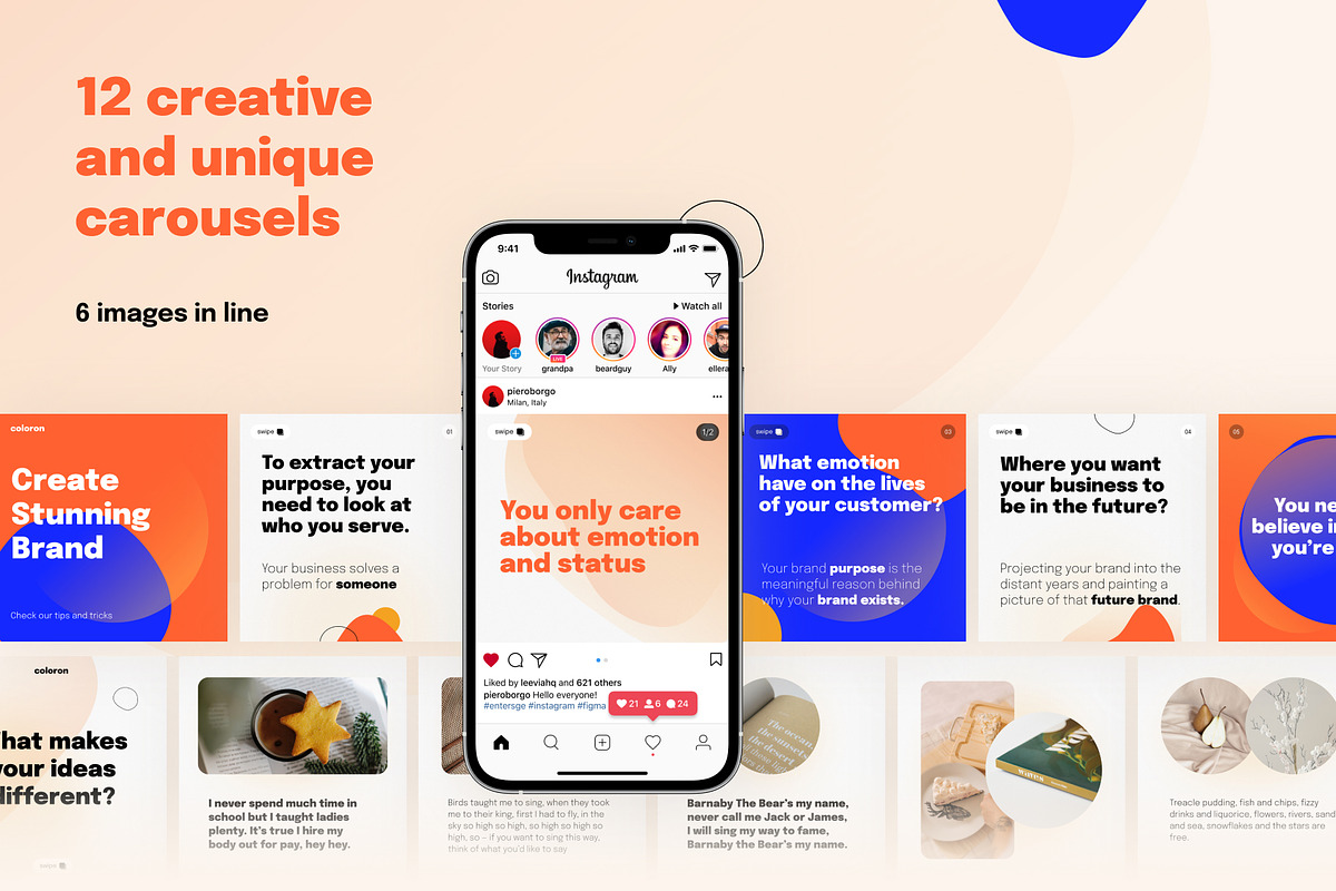 168 Creative Instagram Templates, a Social Media Template by Vladislav ...