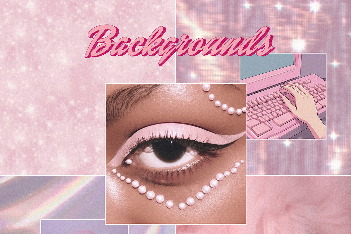 Barbiecore. Graphic pack