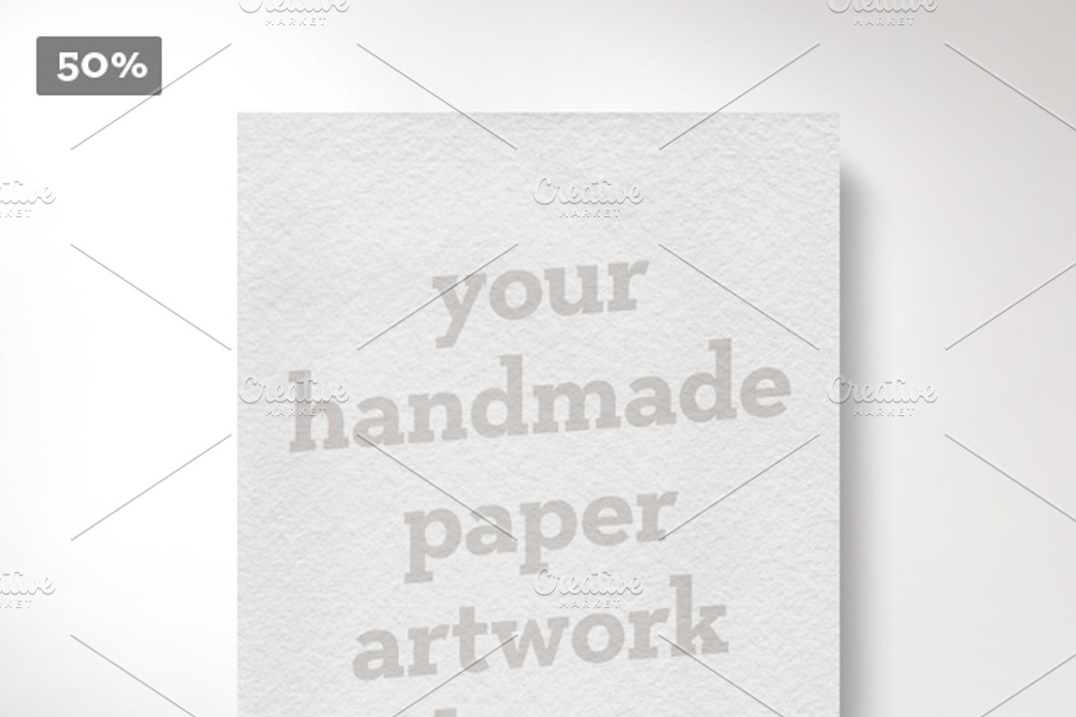 Handmade Paper Picture Mockup, a Mockup by Frisk Shop