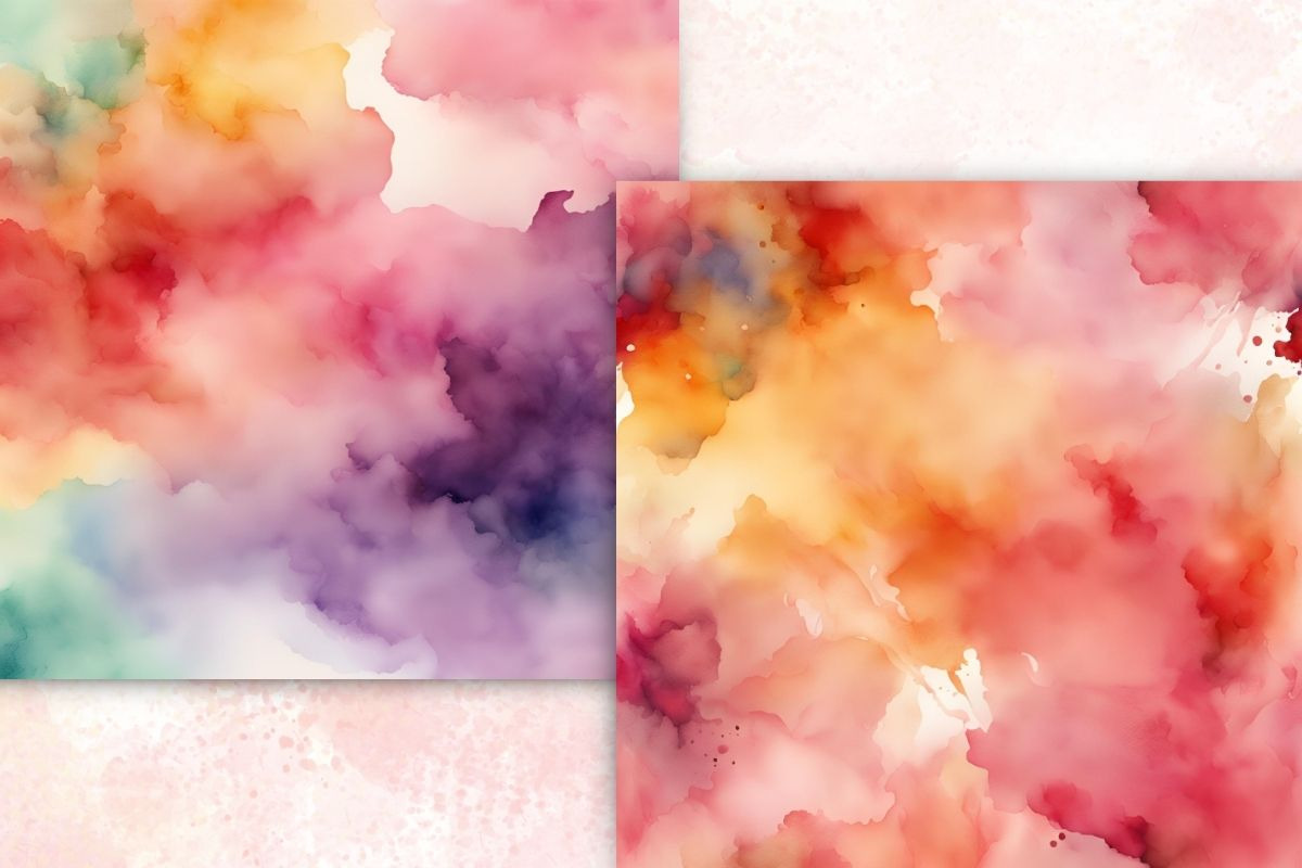 Classical Watercolor Backgrounds, a Background Graphic by Catchy Ideaz