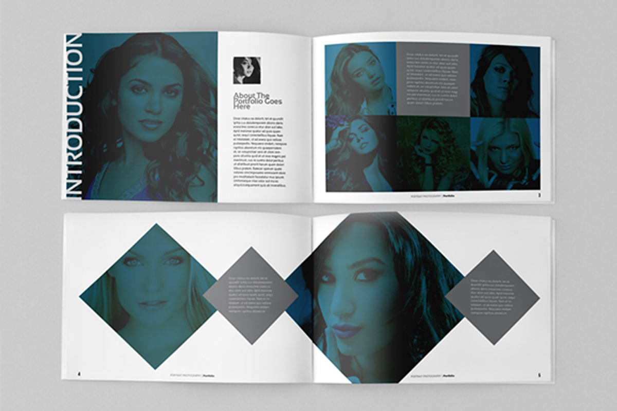 Portrait Photography Portfolio, a Brochure Template by Thirtypath Studio