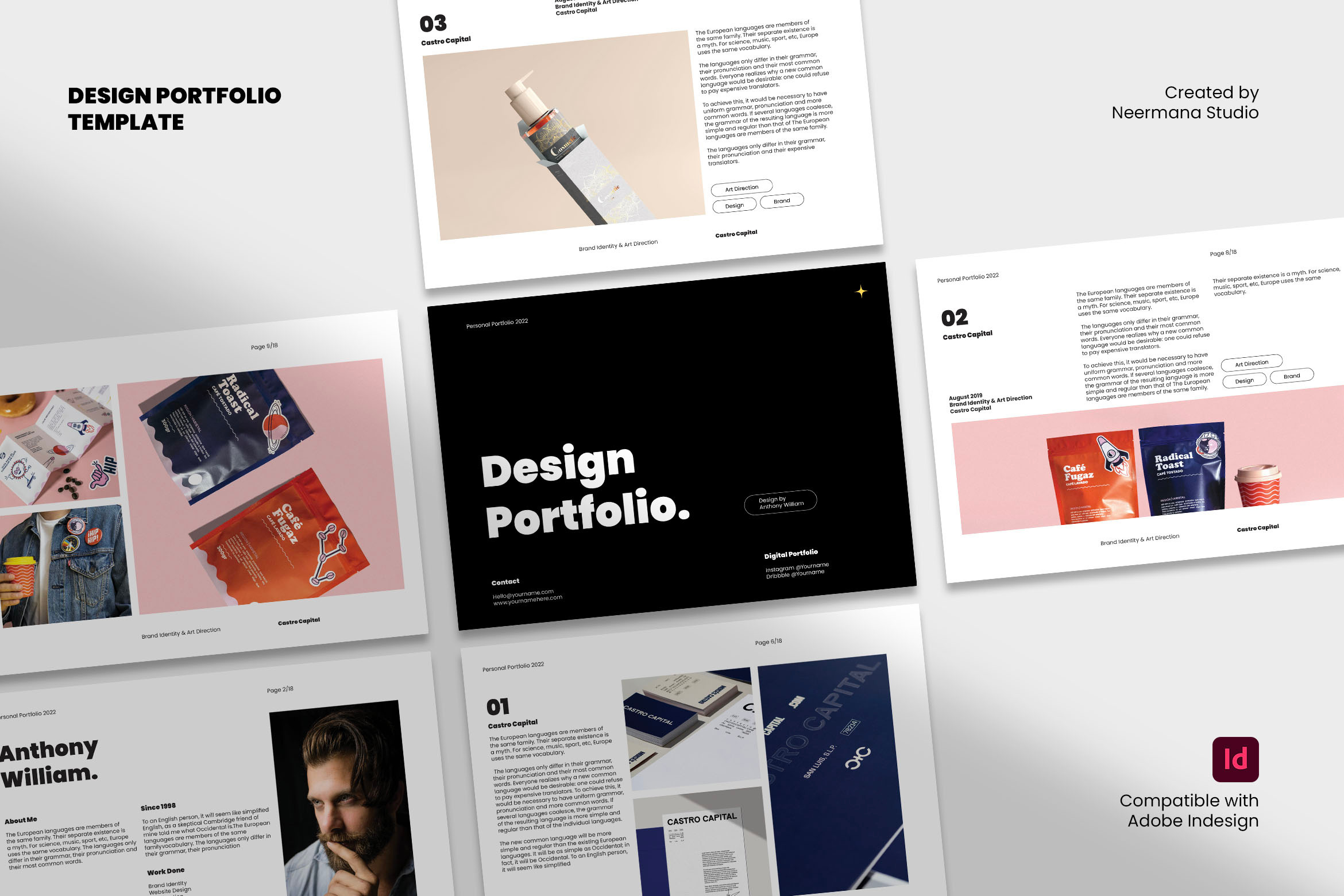 Minimalist Design Portfolio Template, a Presentation Template by ...