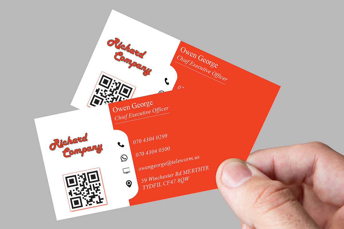 Modern Creative Double-Sided Business Card PSD