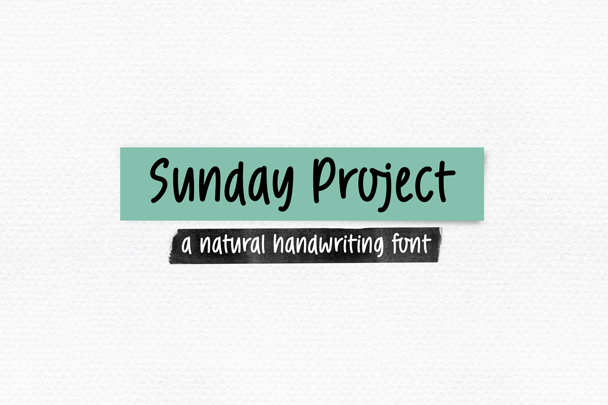 Sunday Project handwriting font | Creative Market