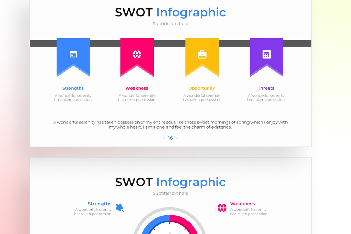 SWOT PowerPoint - Infographic Template