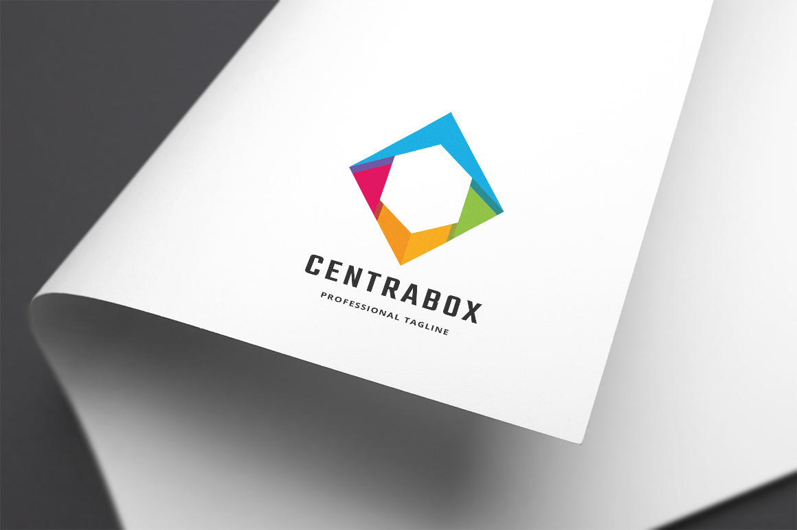 Central Colorful Box Logo | Branding & Logo Templates ~ Creative Market