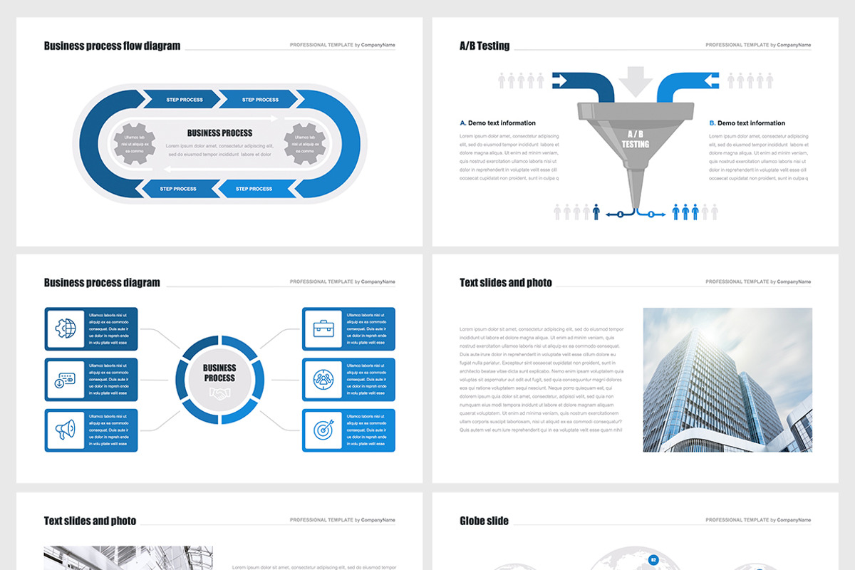 Business Report Google Slides, a Presentation Template by HiSlide.io