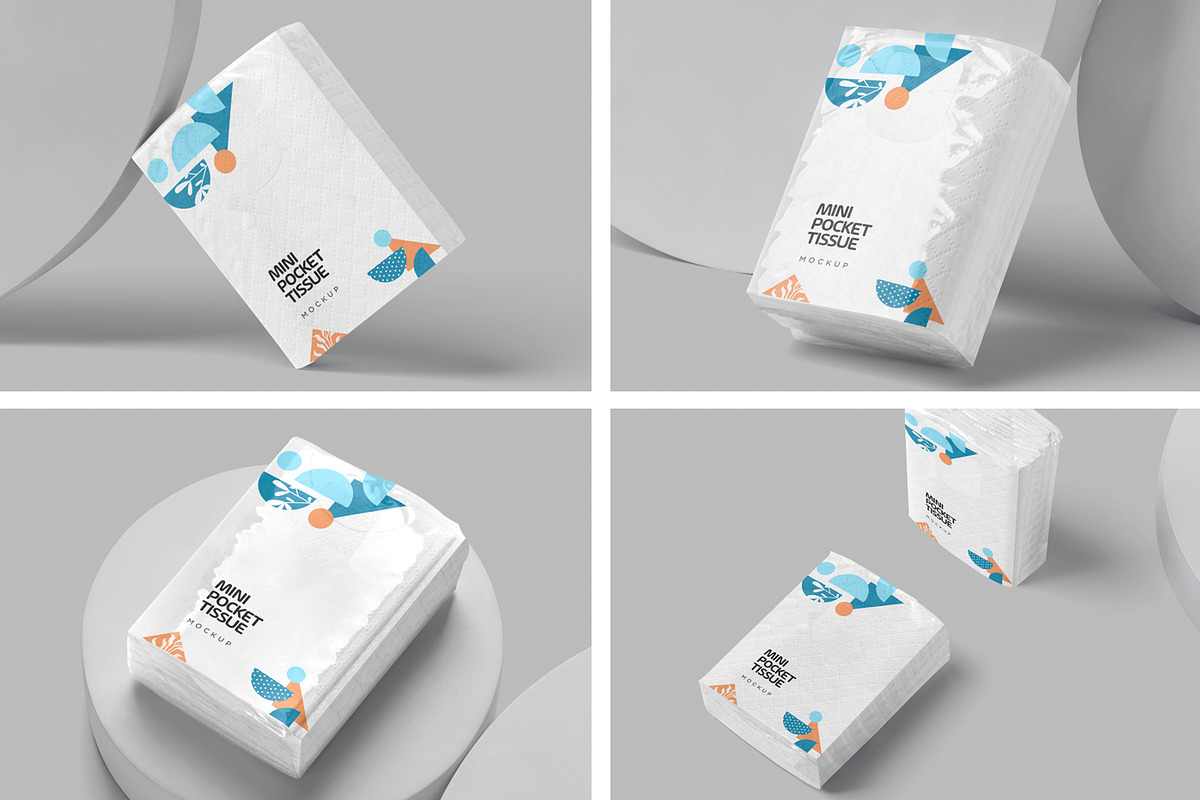 Pocket Tissue Pack Mockups, a Product Mockup by DesignNeutrons
