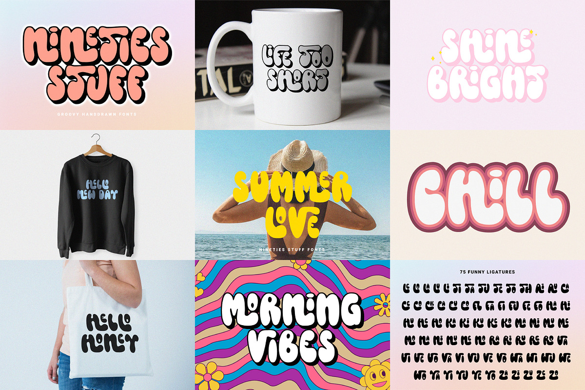 Unique And Fun Display Font Bundle, a Font by Prioritype Co