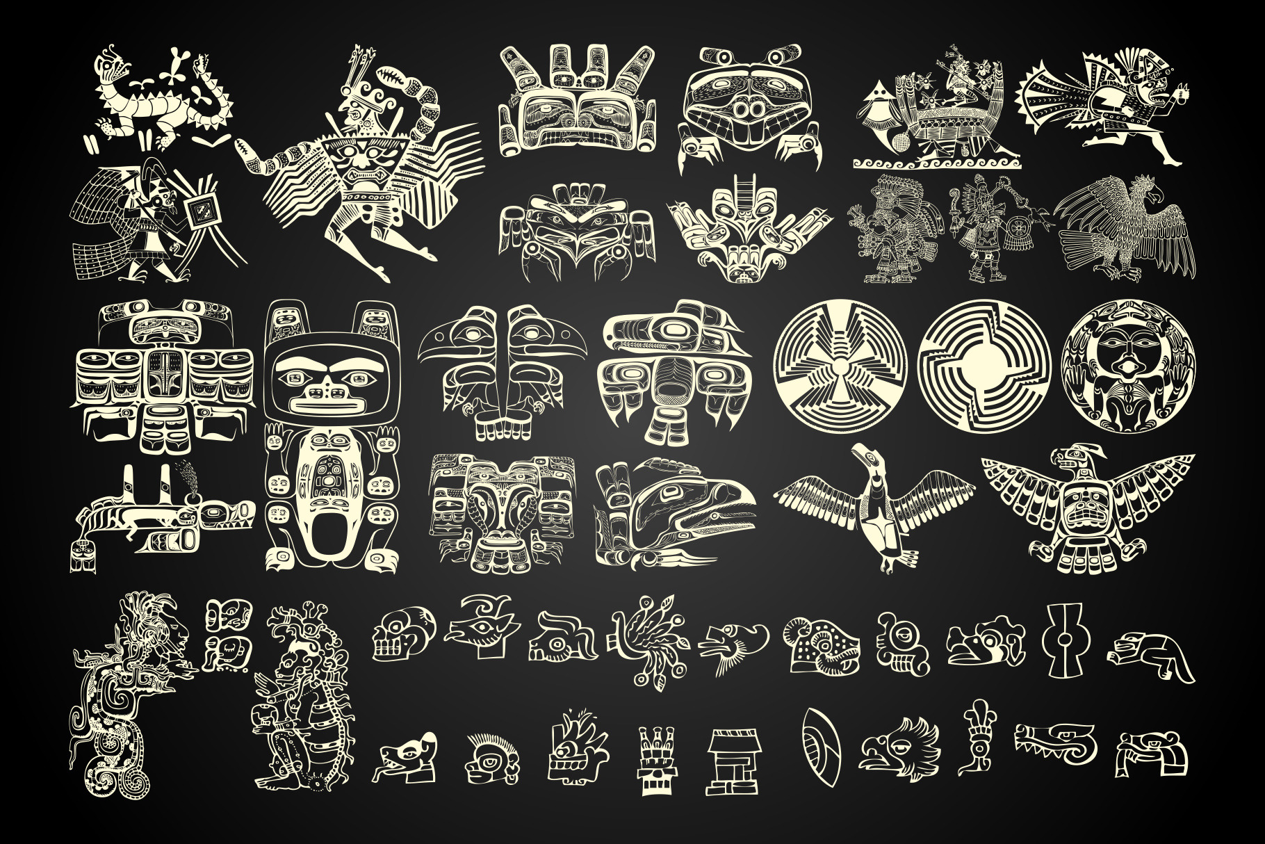 North America and Canada native art, an Illustration by Stanislav ...