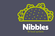 Nibbles, a Symbol Font by Typogama
