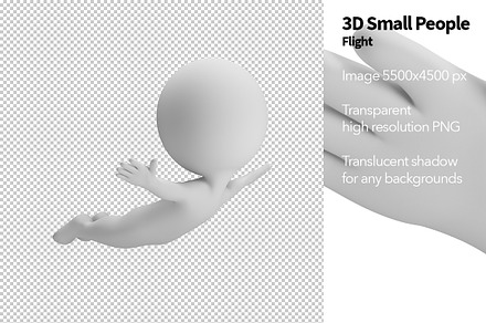 3D Small People - Superhero, a Person Illustration by Anatoly Maslennikov