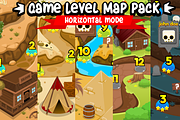 Game Level Map Pack - Horizontal Mod, an Illustration by pzUH ...