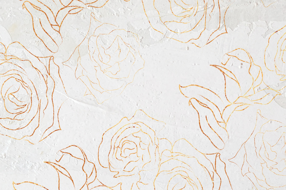 Line Drawing Botanicals, Plants, a Texture Illustration by Olya Creative