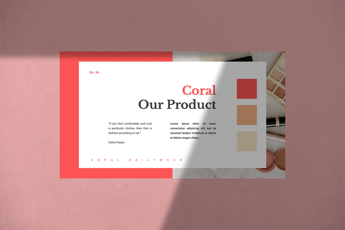Coral Creative PowerPoint Template, a Presentation Template by uiplus