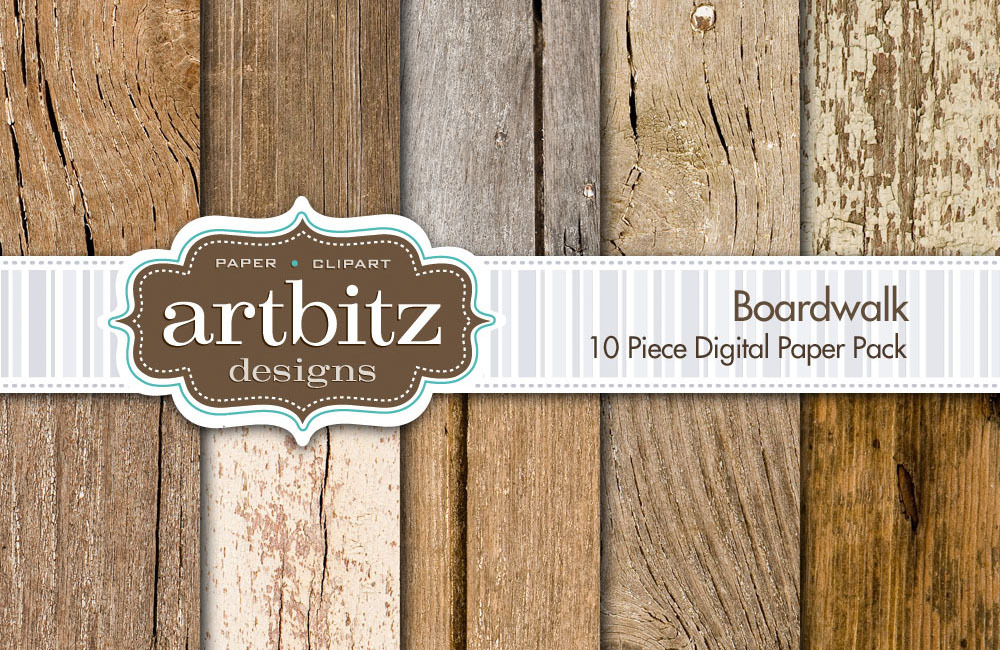 Boardwalk Digital Paper, a Texture Graphic by ArtBitz
