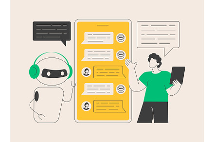 Chatbot technology isometric 3D, a Technology Illustration by Visual ...